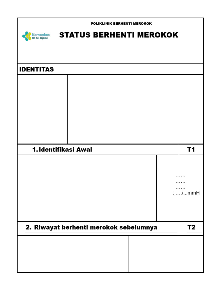 Status Berhenti Merokok dan Evaluasi | PDF