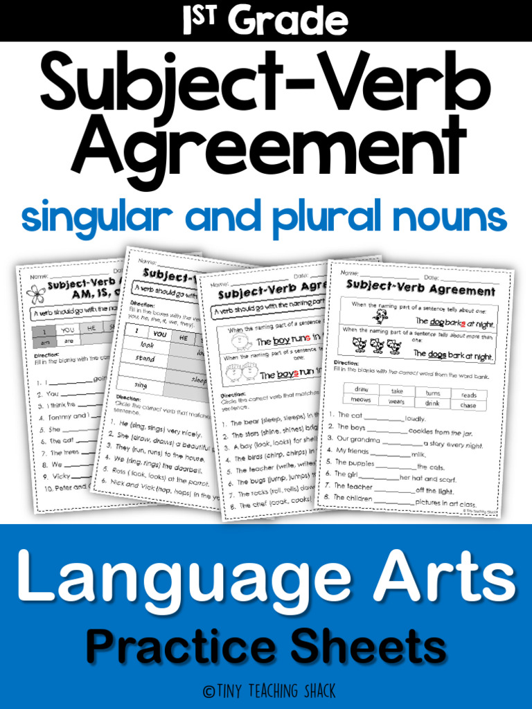 Subject-Verb Agreement: Singular and Plural Nouns | PDF | Grammatical ...