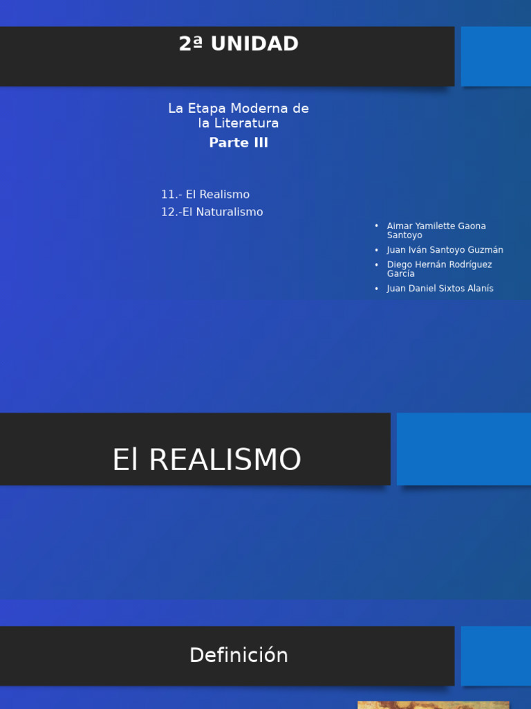 2 Unidad | PDF | Realismo literario