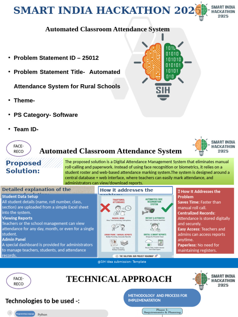 SIH2025 IDEA Presentation Format | PDF | Databases | Computer Programming