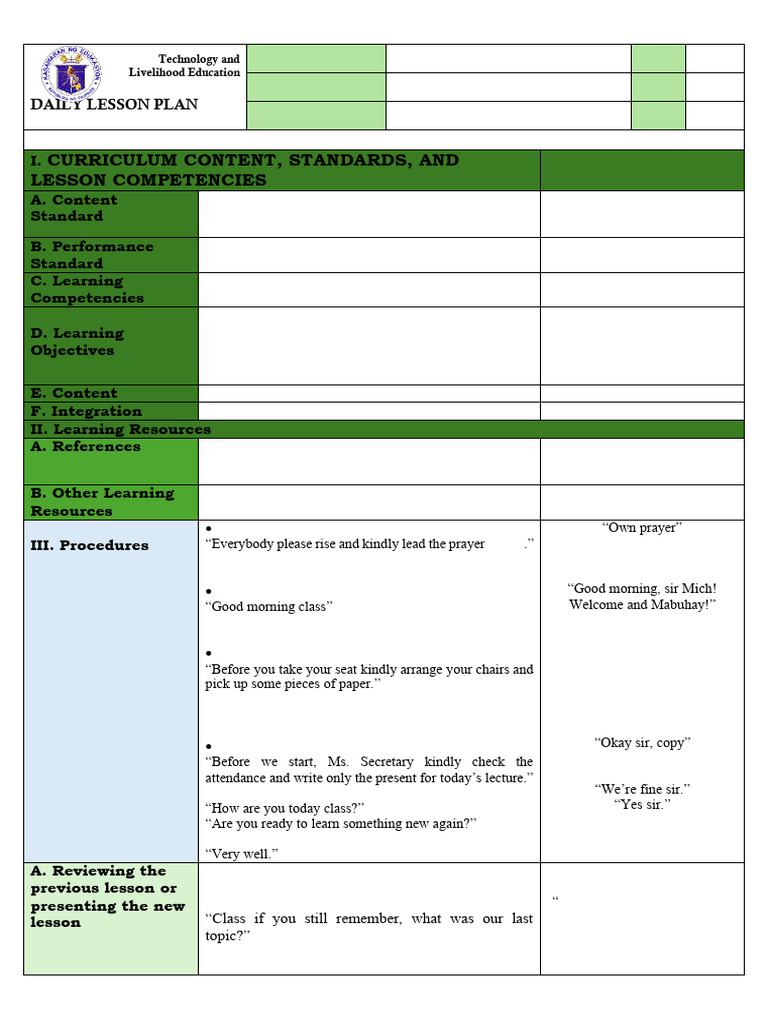 Grade 7 Tle DLP q4w3 (Handtools) Done | PDF | Tools | Learning