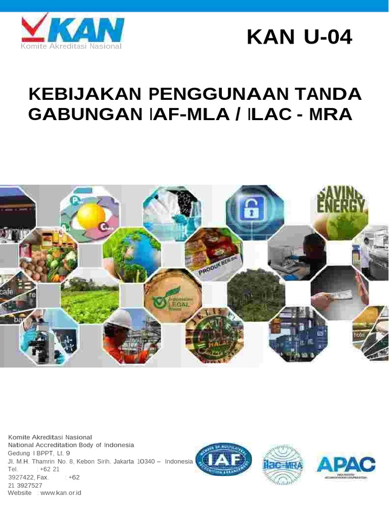 KAN U-04 Kebijakan Penggunaan Tanda Gabungan IAF MLA - ILAC MRA | PDF