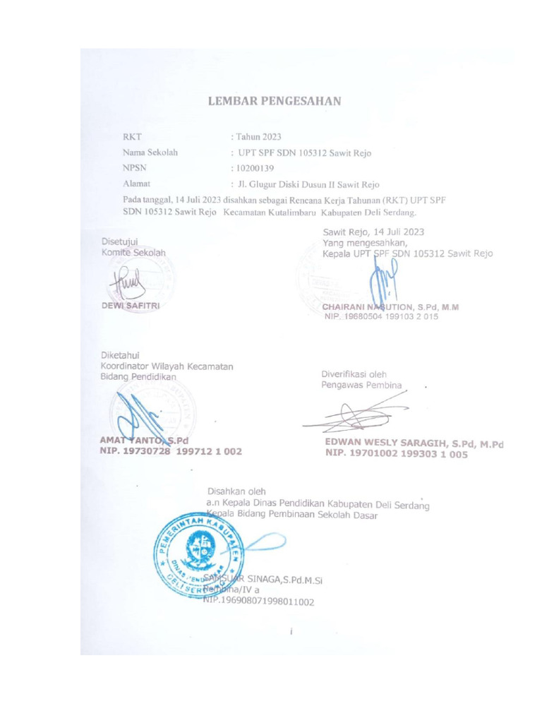 Rkt Pmm Kepsek 2024 | PDF