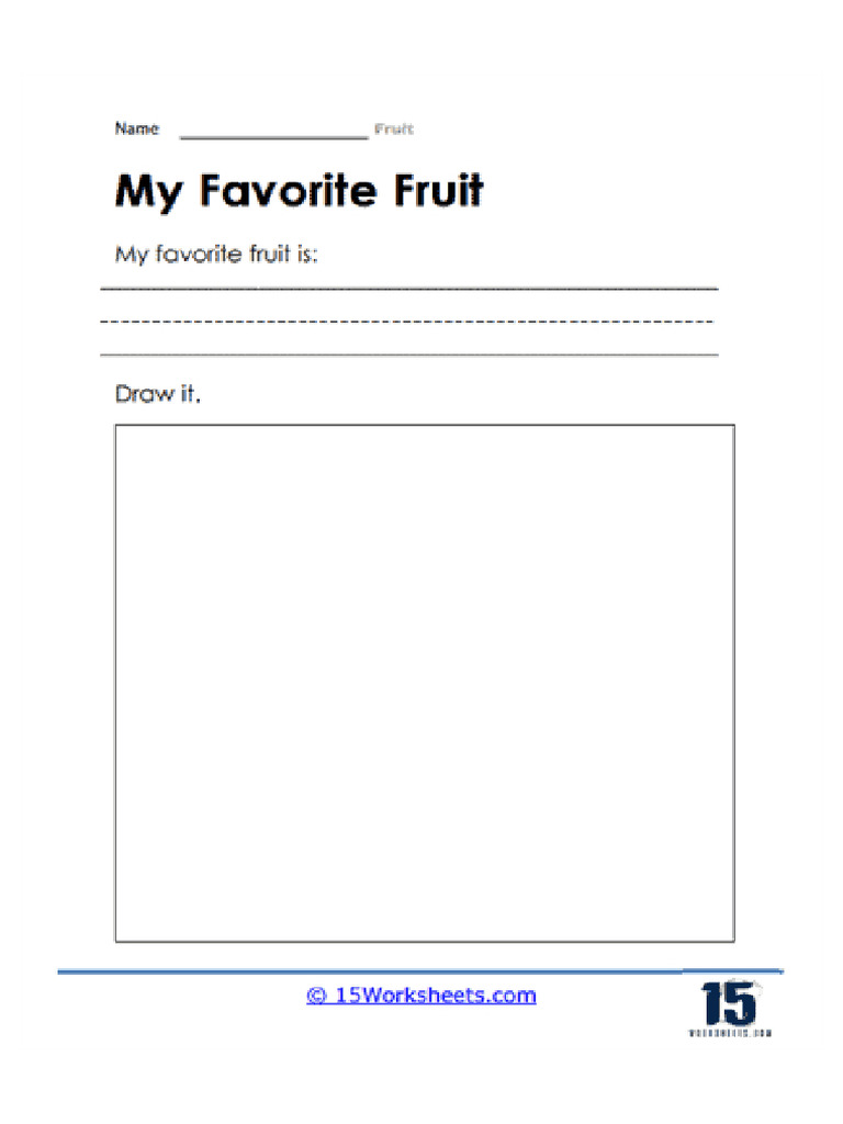 Worksheet Family Fruit | PDF