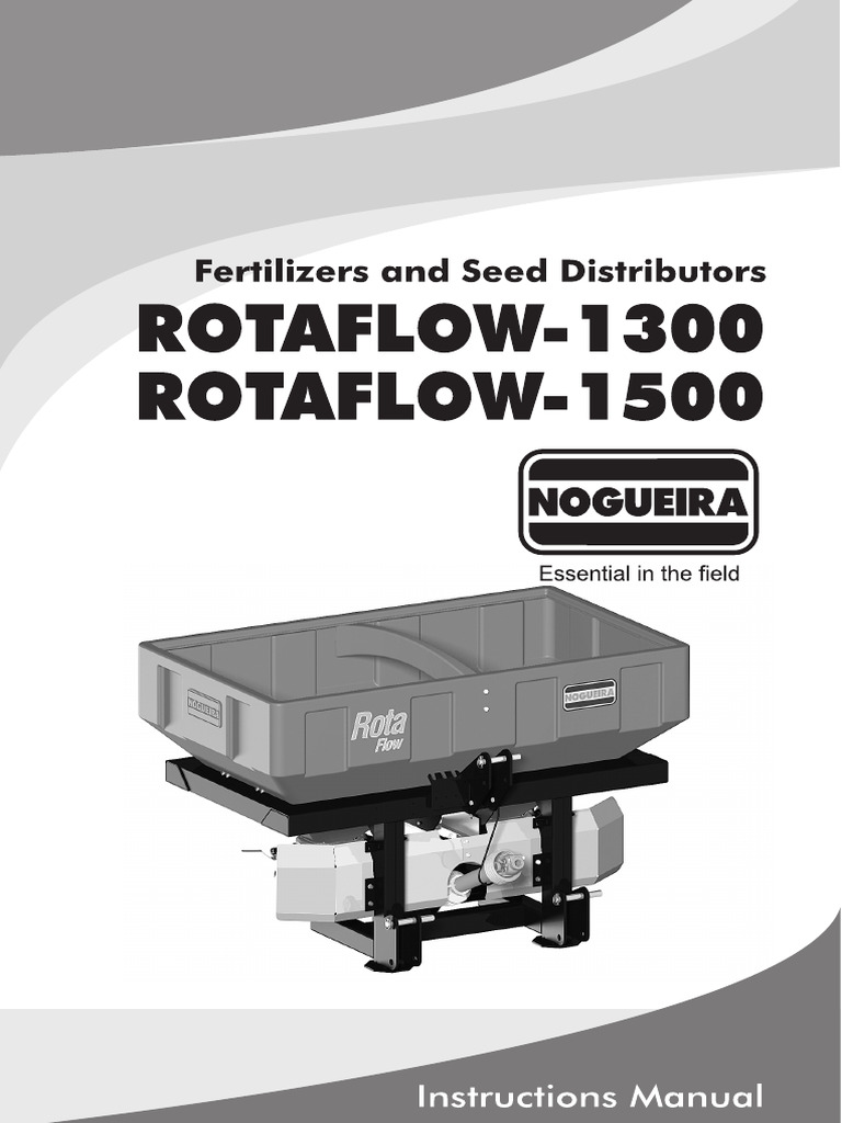 ROTAFLOW Nogueira User Manual | PDF | Tractor | Valve