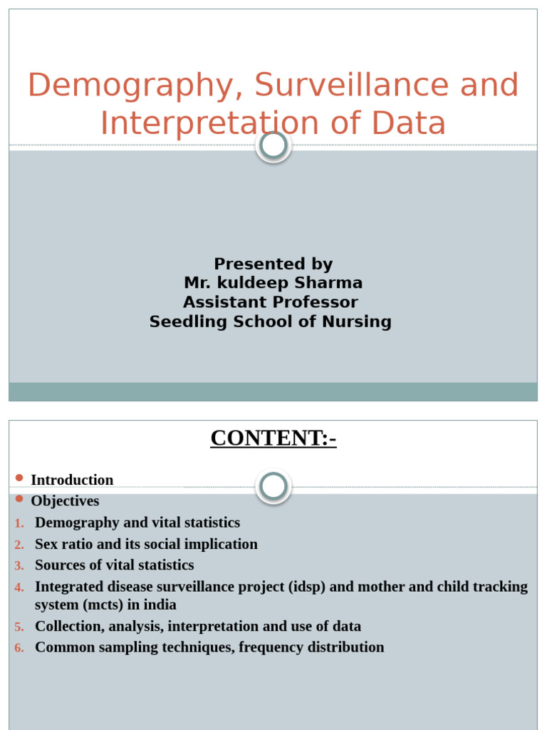 Demography and Vital Statistics Overview | PDF | Sampling (Statistics ...