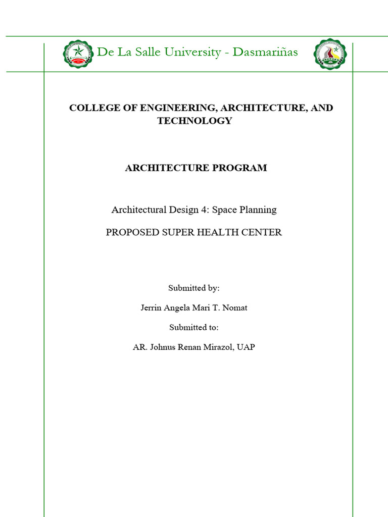 Research Proposed Super Health Center | PDF | Prison | Hospital