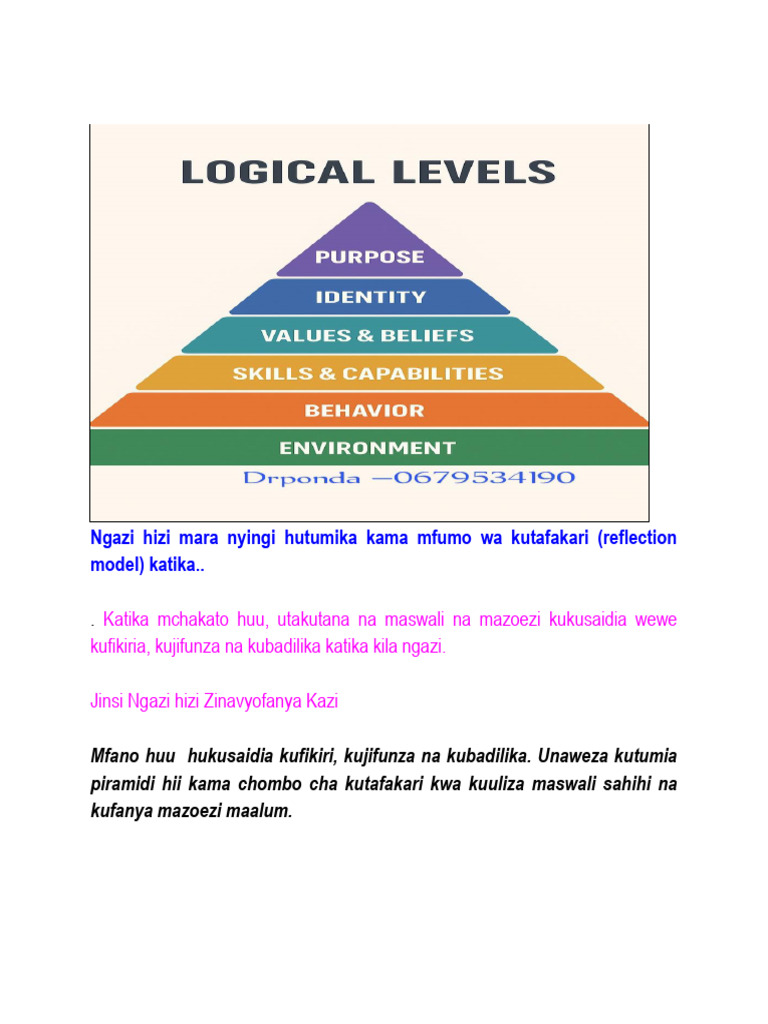 Logical Level of Thinking | PDF