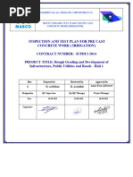 Post Pour Inspection Checklist | PDF | Concrete | Precast Concrete