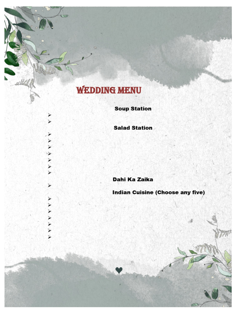 Menu Ashoka | PDF