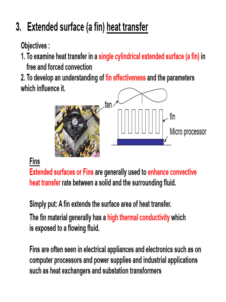 Extended surface fins | PDF | Heat Transfer | Thermal Conduction