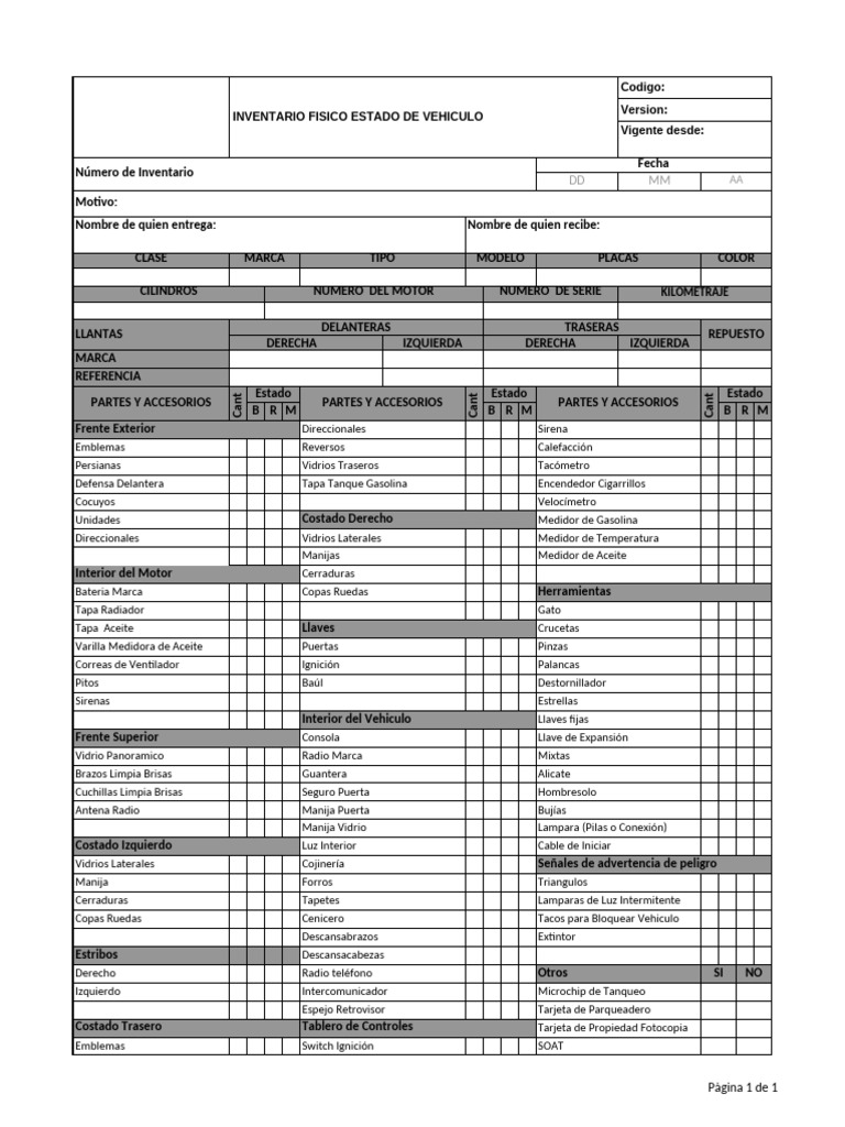Inventario Detallado de Vehículos | PDF | Estilos de carrocería | Coche