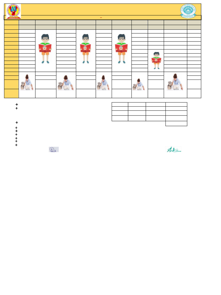Mid Term - Exam Time Table - 2025-26 | PDF