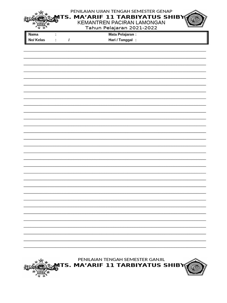 Blanko Uts Terbaru | PDF