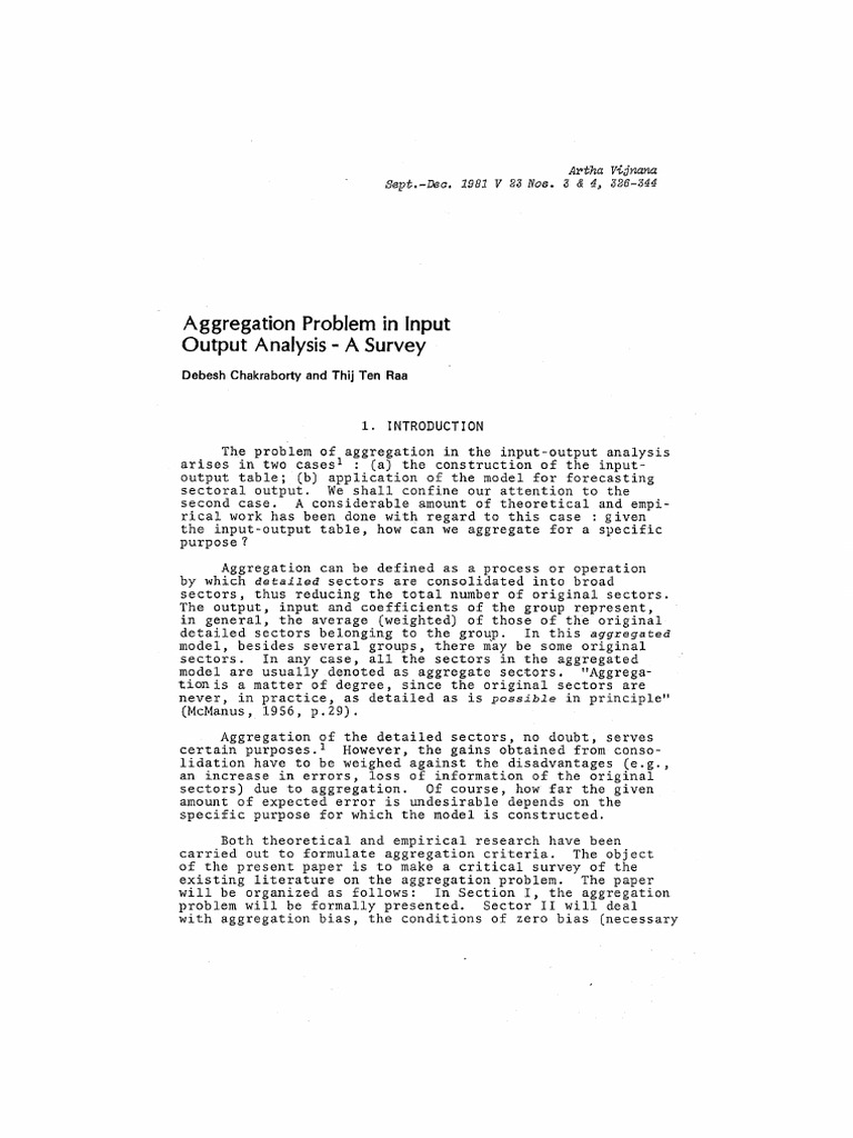 Aggregation Problem Save | PDF