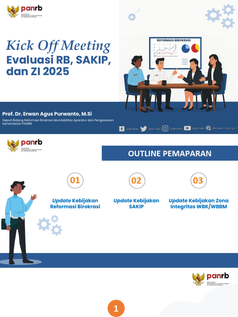 Kick Off Meeting Evaluasi RB, SAKIP, Dan ZI 2025 (2) | PDF