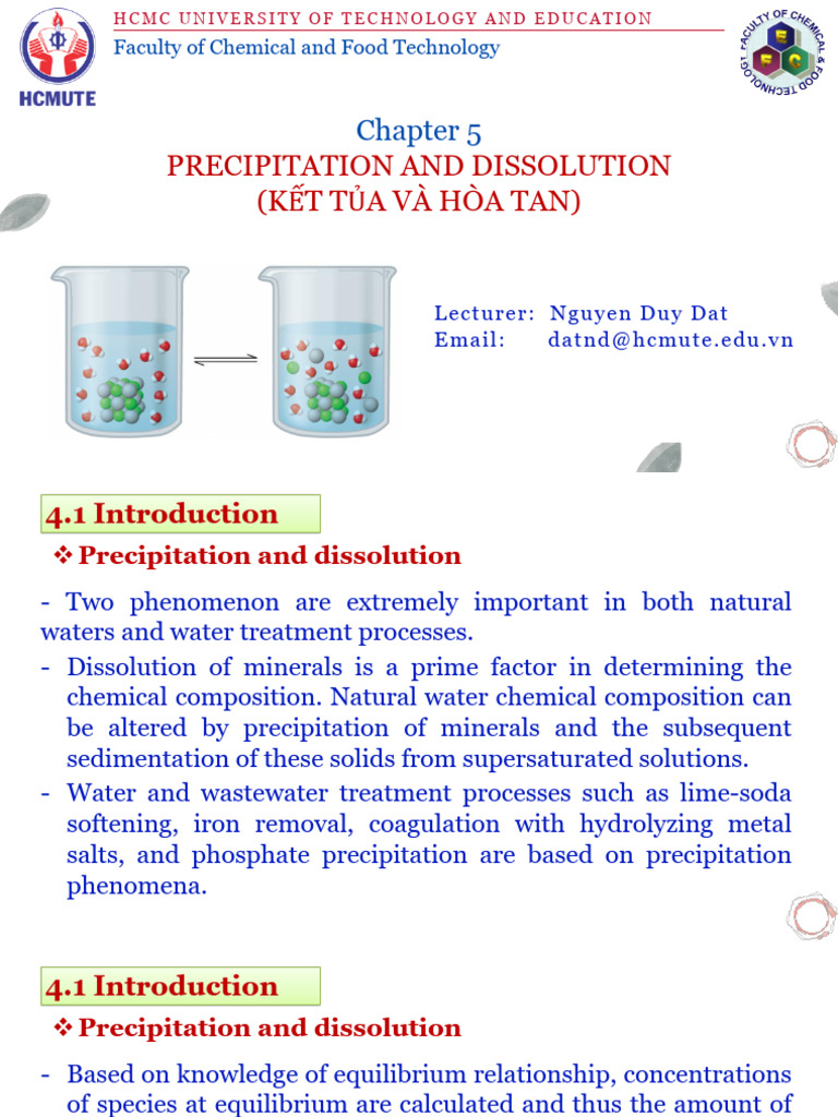 Precipitation and Dissolution Dynamics | PDF | Nucleation ...