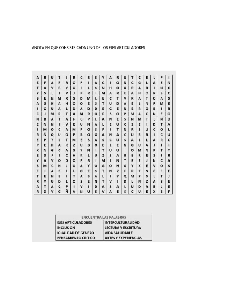 Sopa Letras Que Va Con Pensamiento Critico | PDF