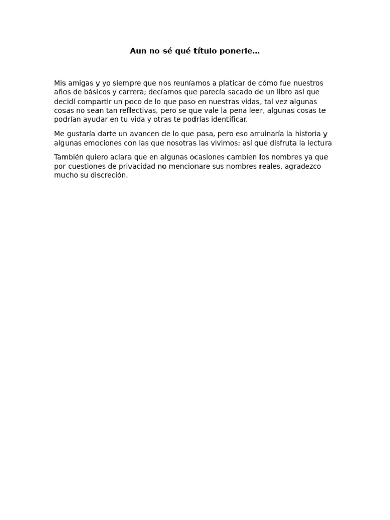 Recuerdos de mi primer año escolar | PDF