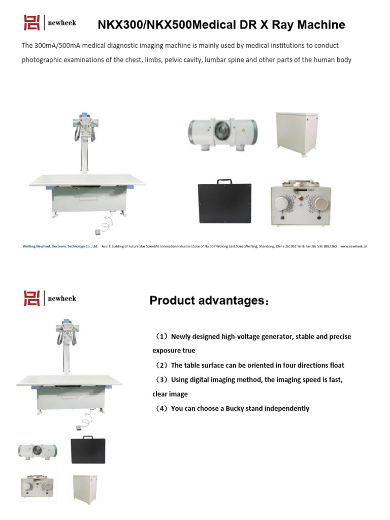 NKX500Manual Double Column DR X Ray Machine | PDF | X Ray | Imaging