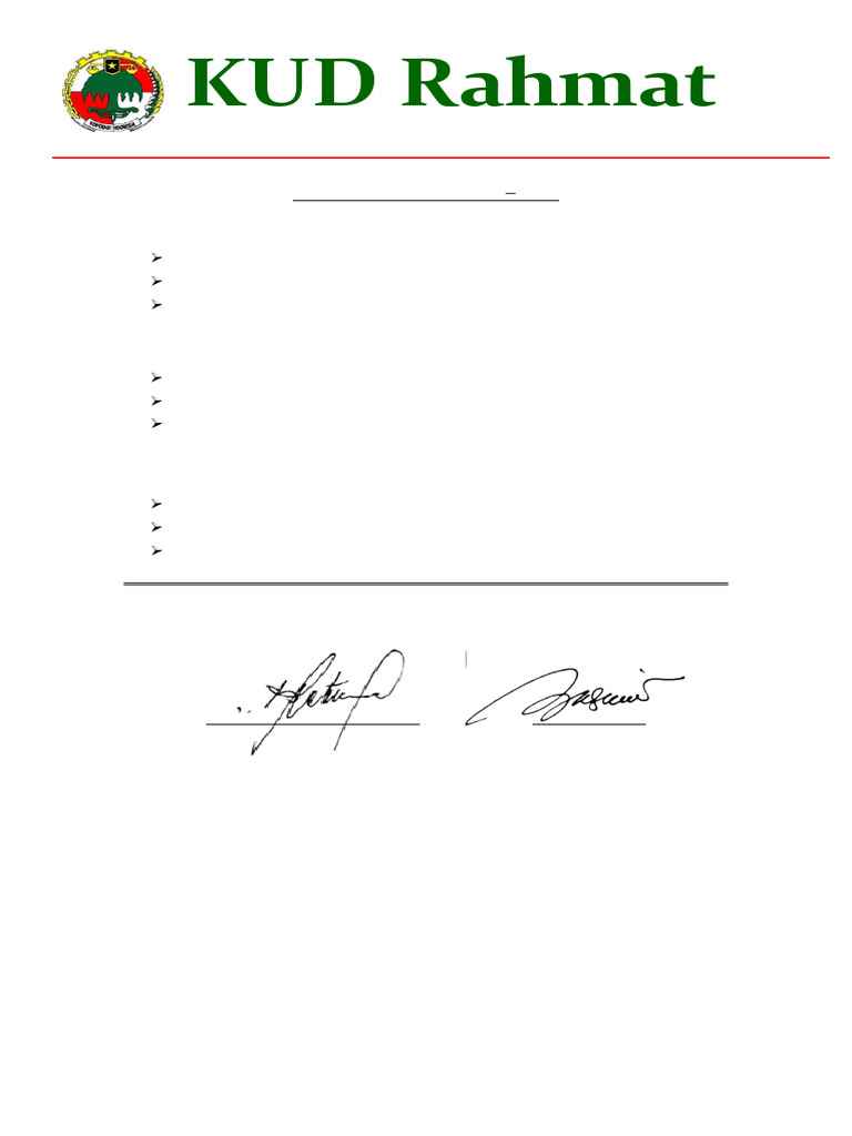 Susunan Pengurus Kud | PDF