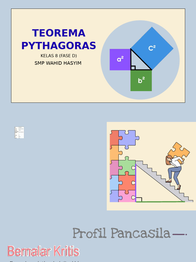 Modul Ajar Matematika Teorema Phytagoras | PDF