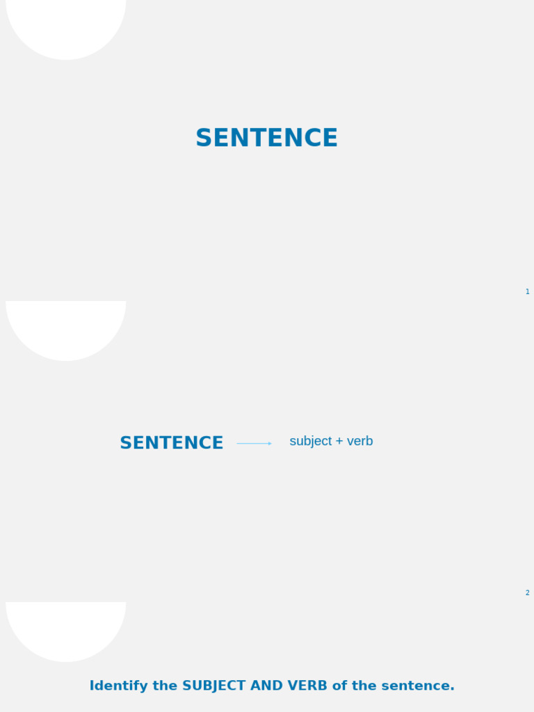 Identify Subjects, Verbs, and Parts of Speech | PDF | Subject (Grammar ...