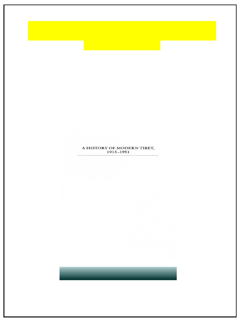 A History of Modern Tibet, Vol. 1) - The Demise of The Lamaist State ...