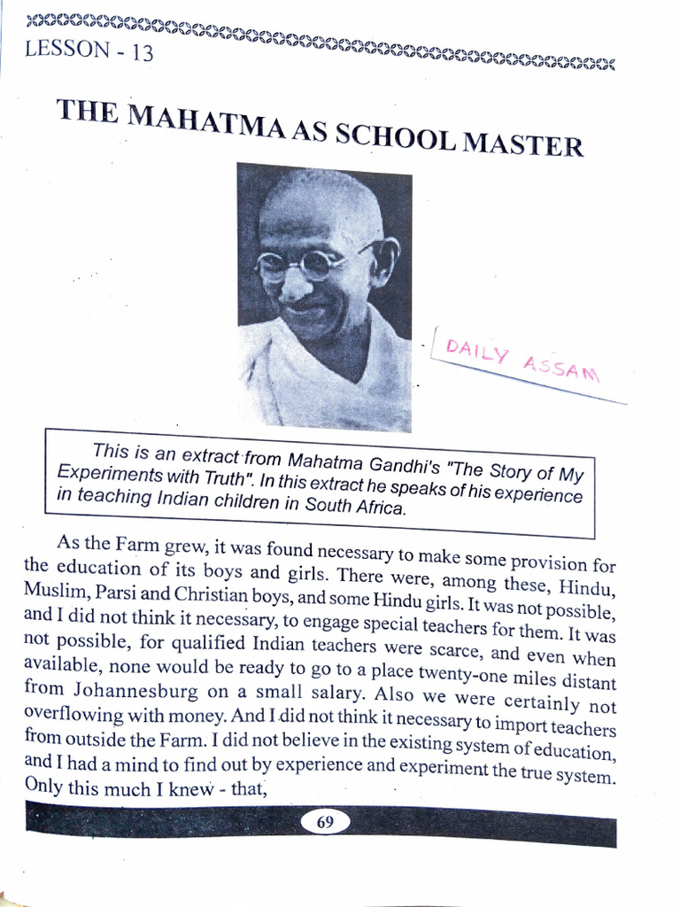 Character-Building in Gandhi's Education | PDF | Linguistics