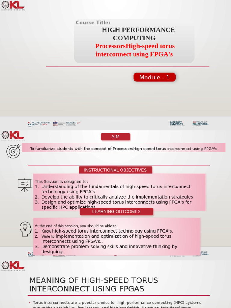 CO2 High-speed torus interconnect using FPGA's in High Performance Computing | PDF | Routing ...