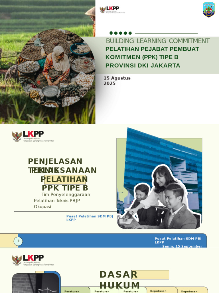 Penjelasan Teknis Pelaksanaan Pelatihan Ppk Tipe b | PDF