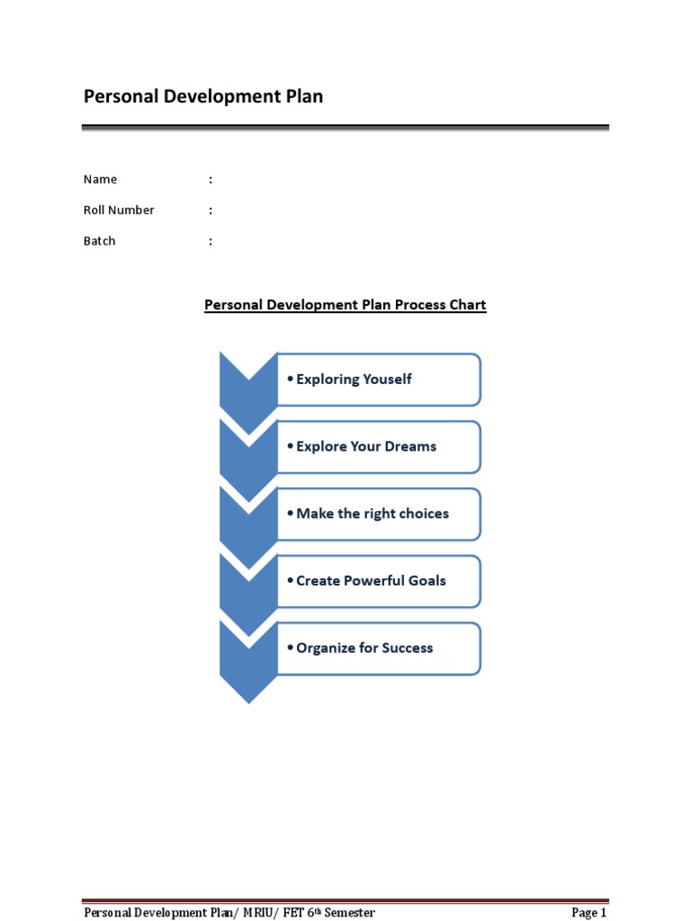 Personal Development Plan | Download Free PDF | Personal Development ...