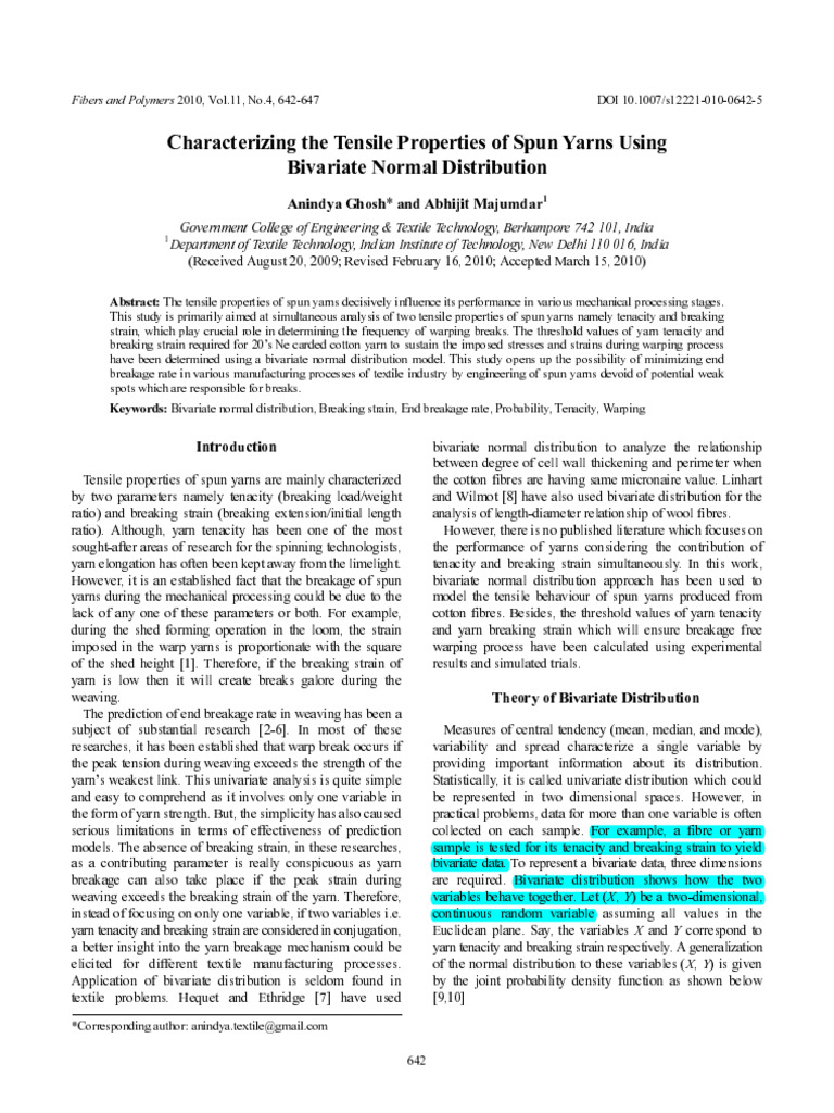 Bivariate Distribution Paper | PDF | Skewness | Normal Distribution