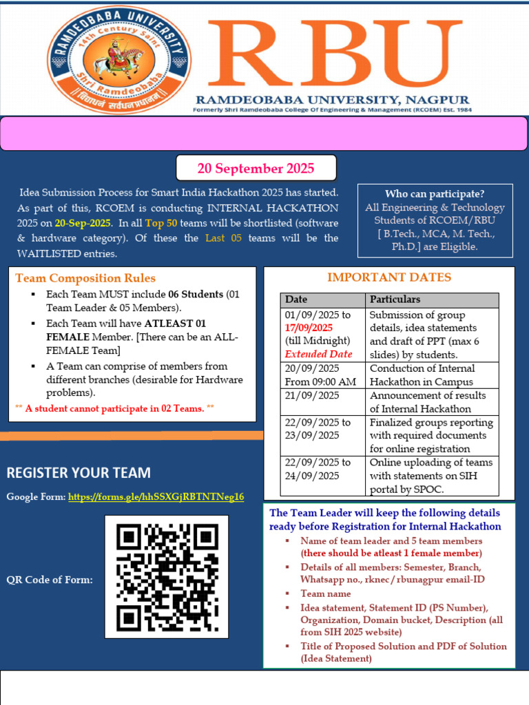 Flyer Internal Hackathon 2025-1 | PDF | Internet | New Media