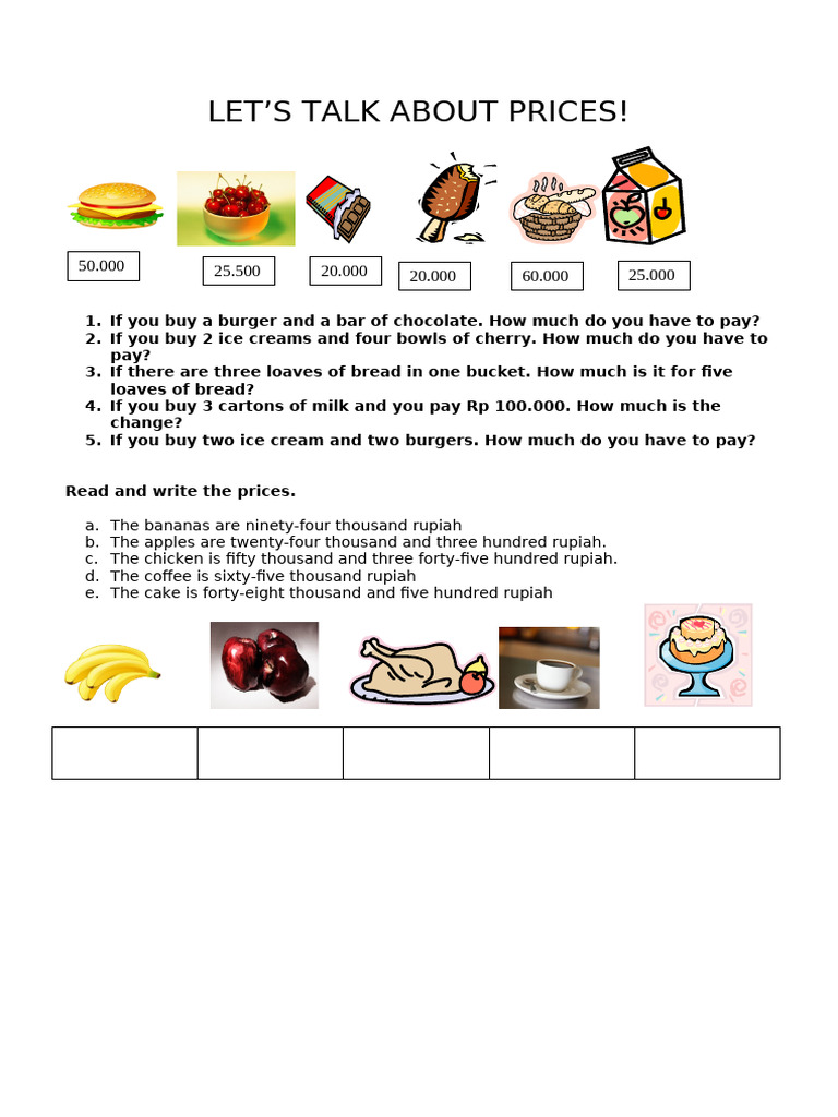 Lets Talk About Prices 58634 | PDF