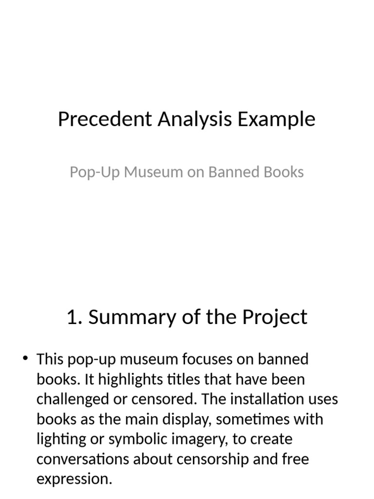 Precedent Analysis Banned Books | PDF
