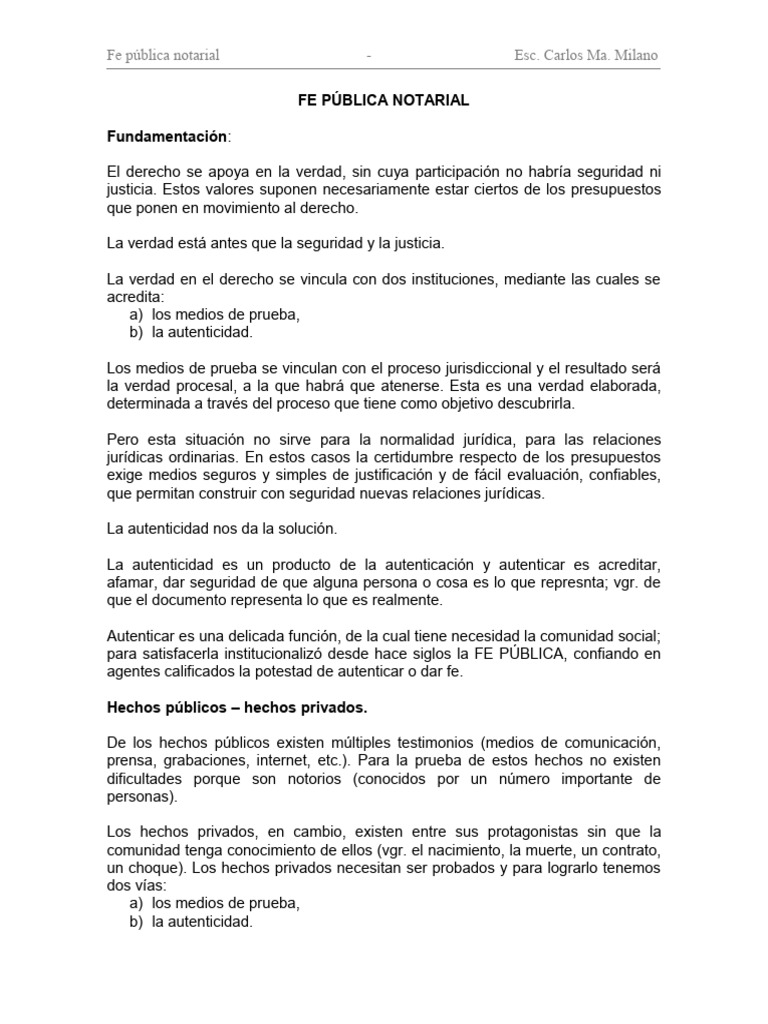 Importancia de la Fe Pública Notarial | PDF | Justicia | Crimen y violencia