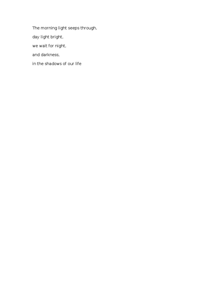 Poem of The Day | PDF