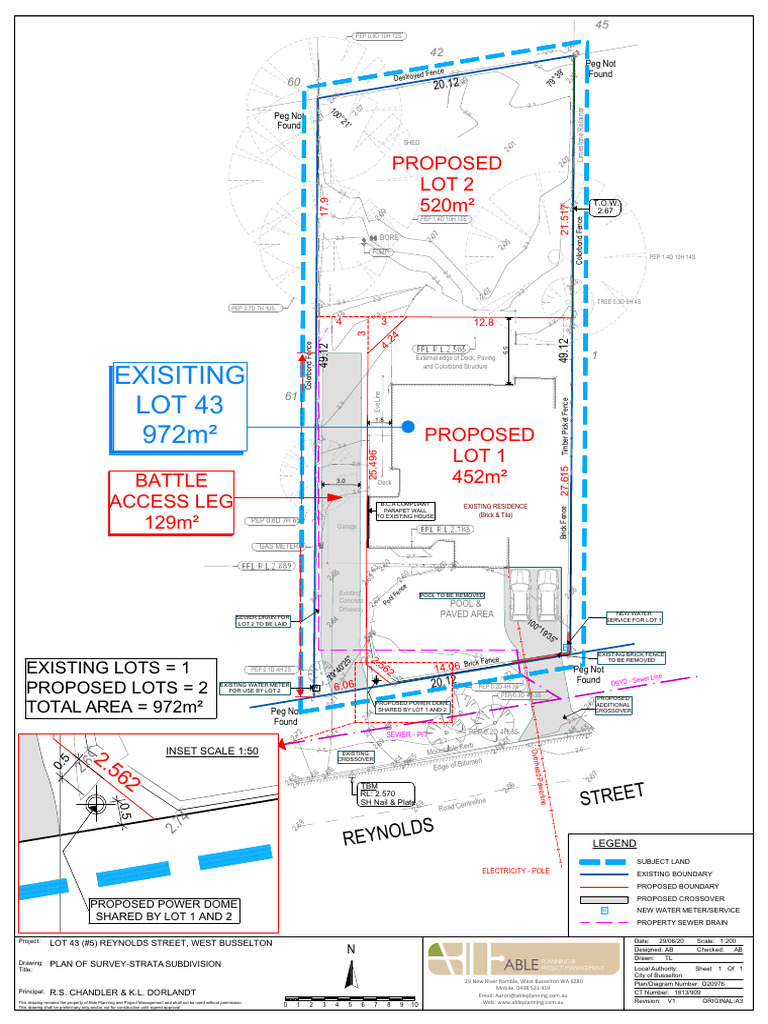 Survey Plan for Strata Subdivision WA | PDF | Building Engineering ...