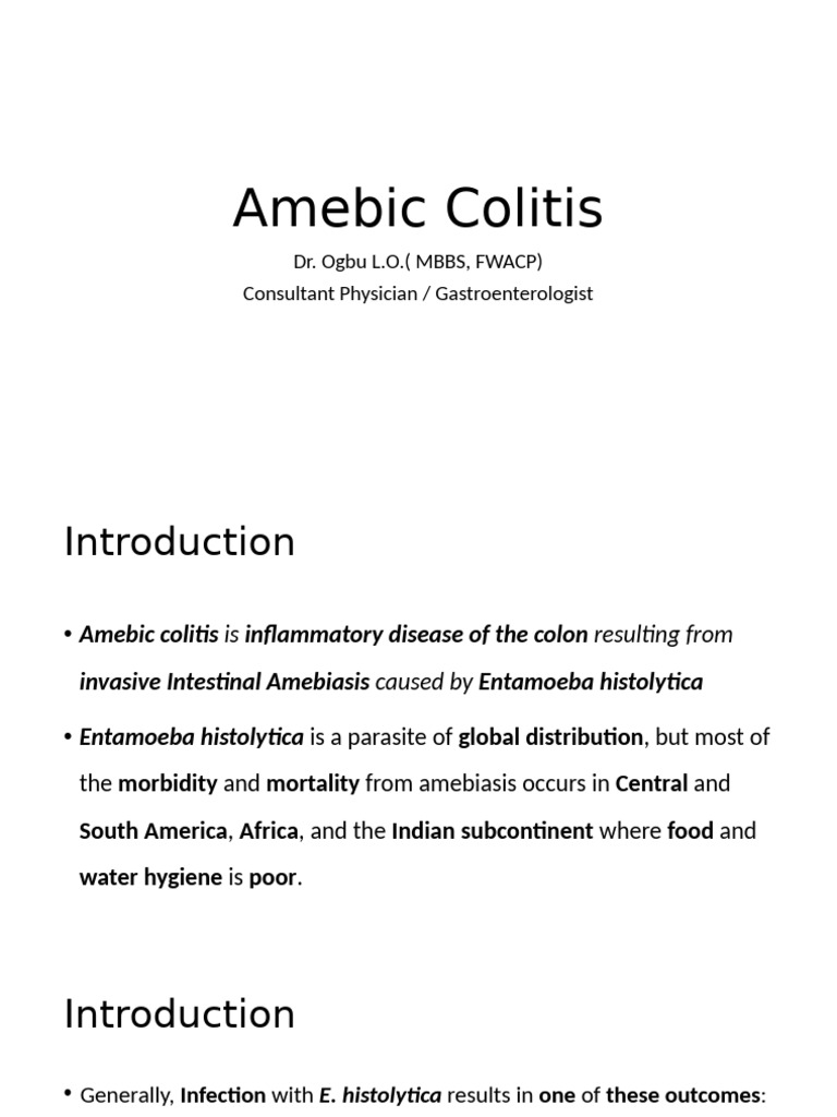 Understanding Amebic Colitis Symptoms | PDF | Ulcerative Colitis ...
