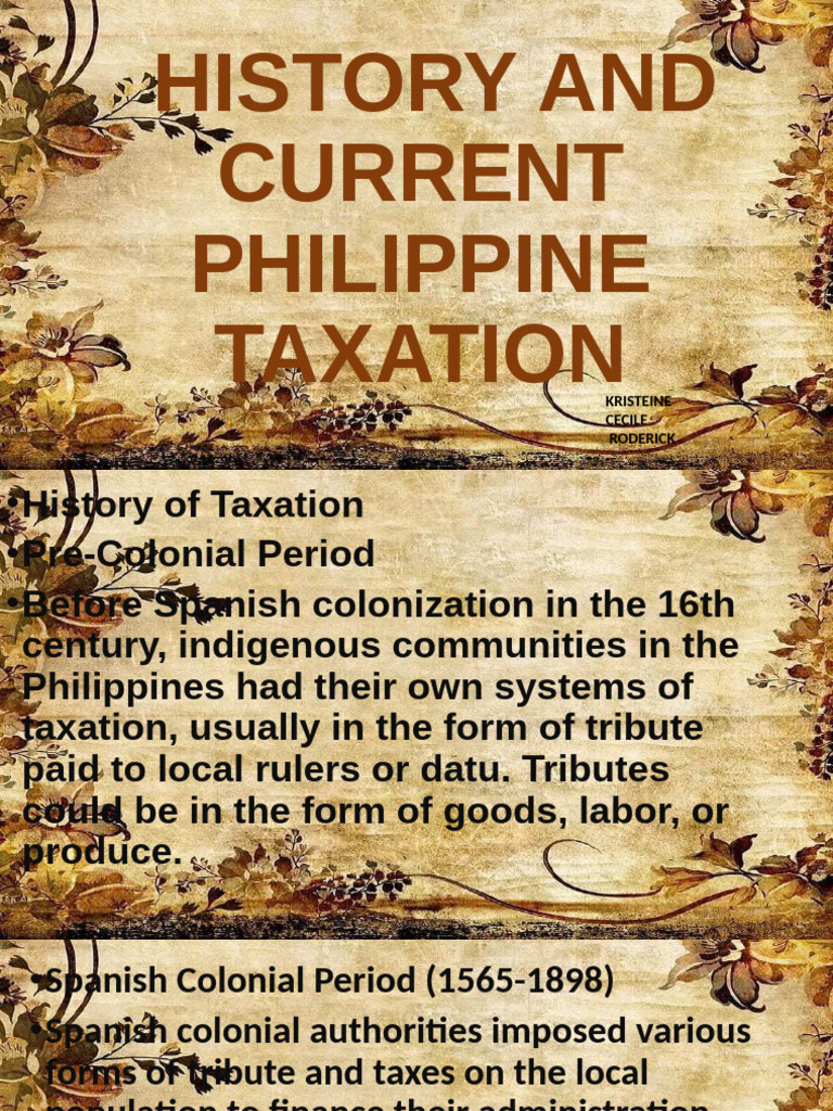 Philippine Taxation: History & Reforms | PDF | Taxes | Value Added Tax