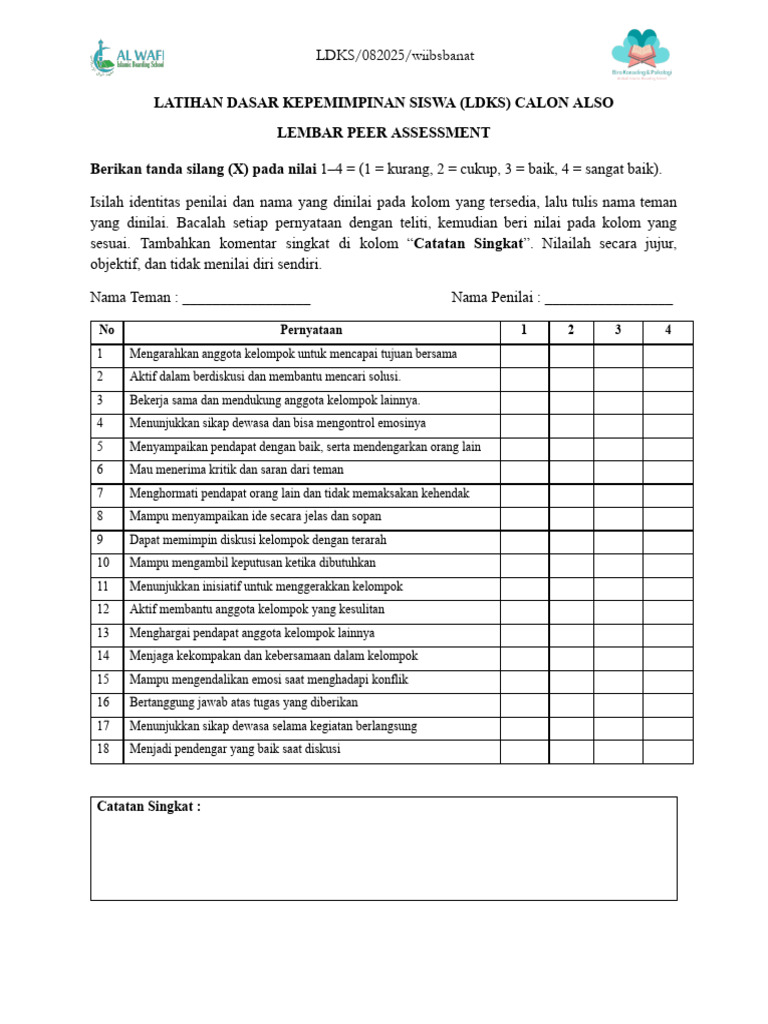 Peer Assesment LDKS | PDF