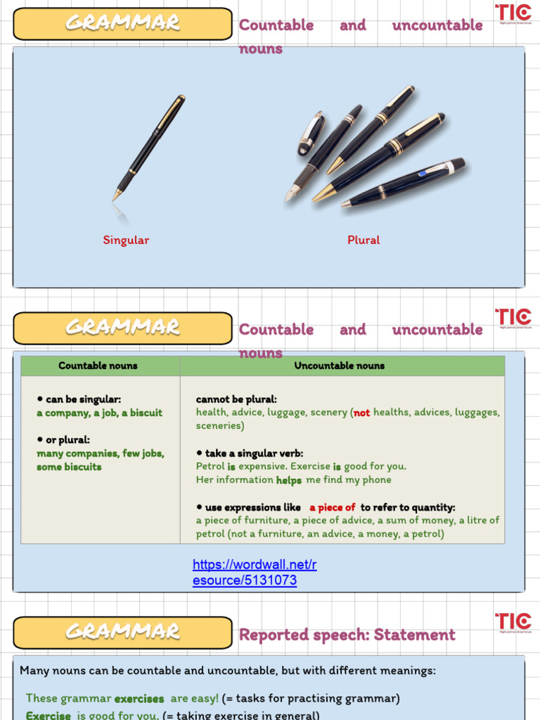 Noun - Countable Uncountable | PDF