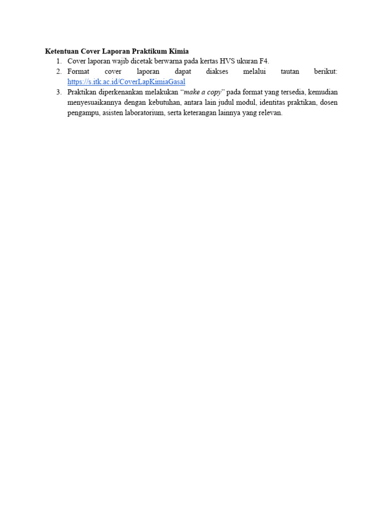 Format Cover Laporan | PDF