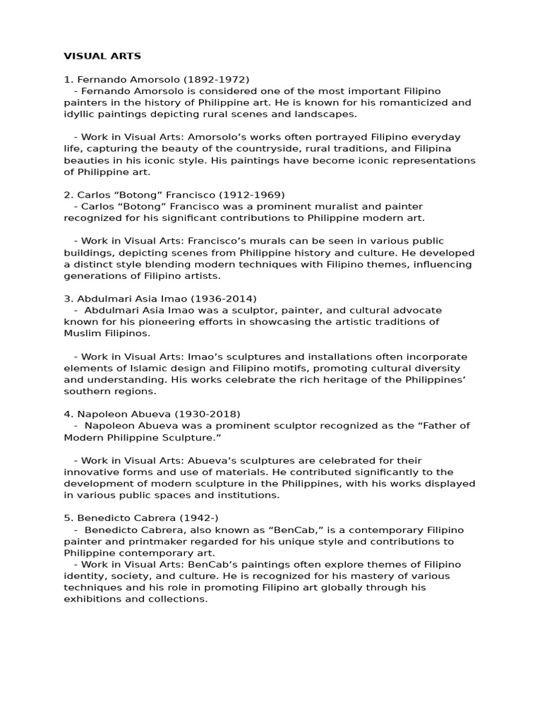 Visual Arts | PDF