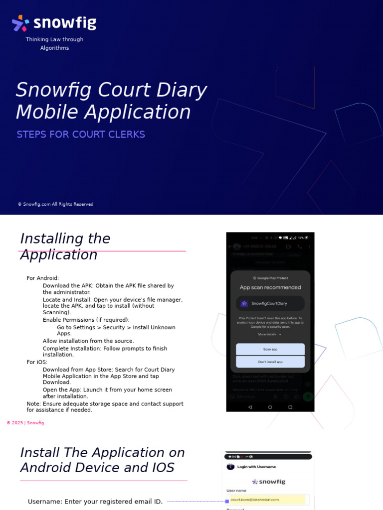 CD User Manual - Court Clerks | PDF | Mobile App | Ios