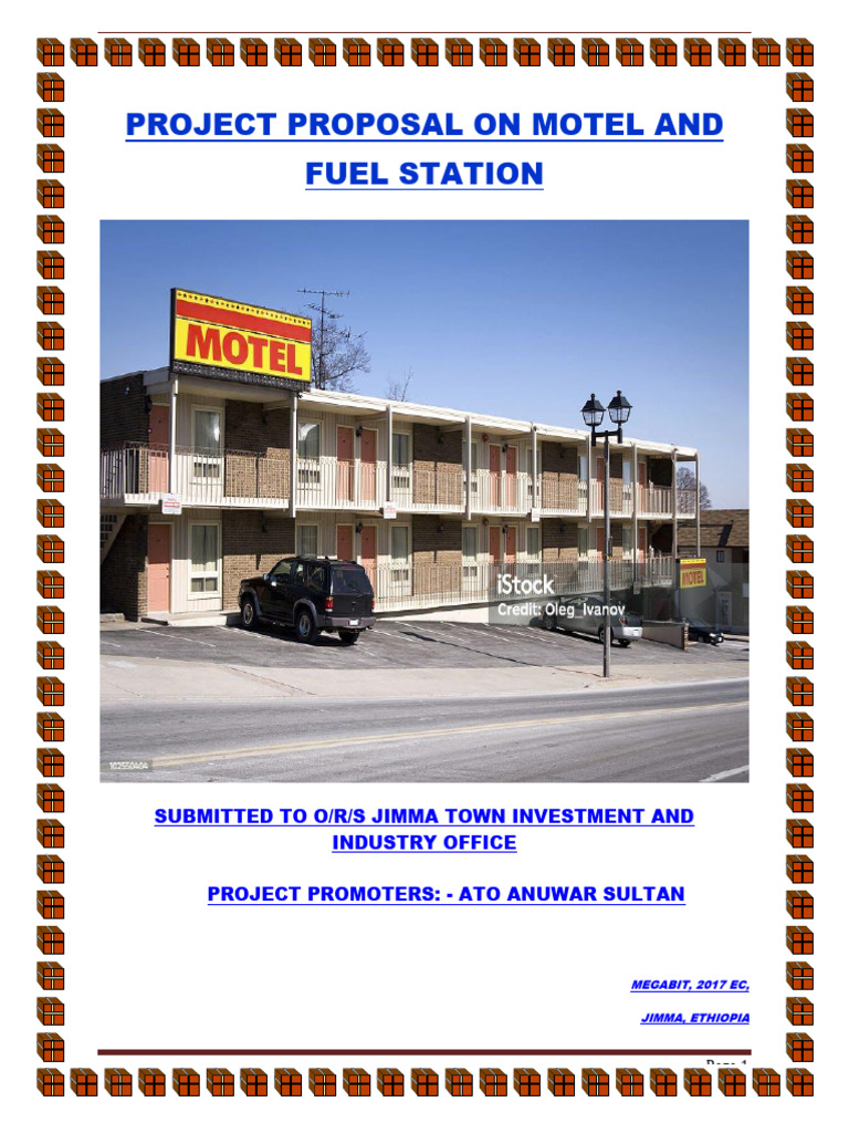 Motel Project Proposal | PDF | Filling Station | Petroleum