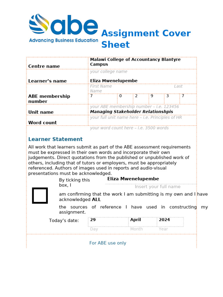 Managing Stakeholder Relatioships | PDF | Logistics | Supply Chain