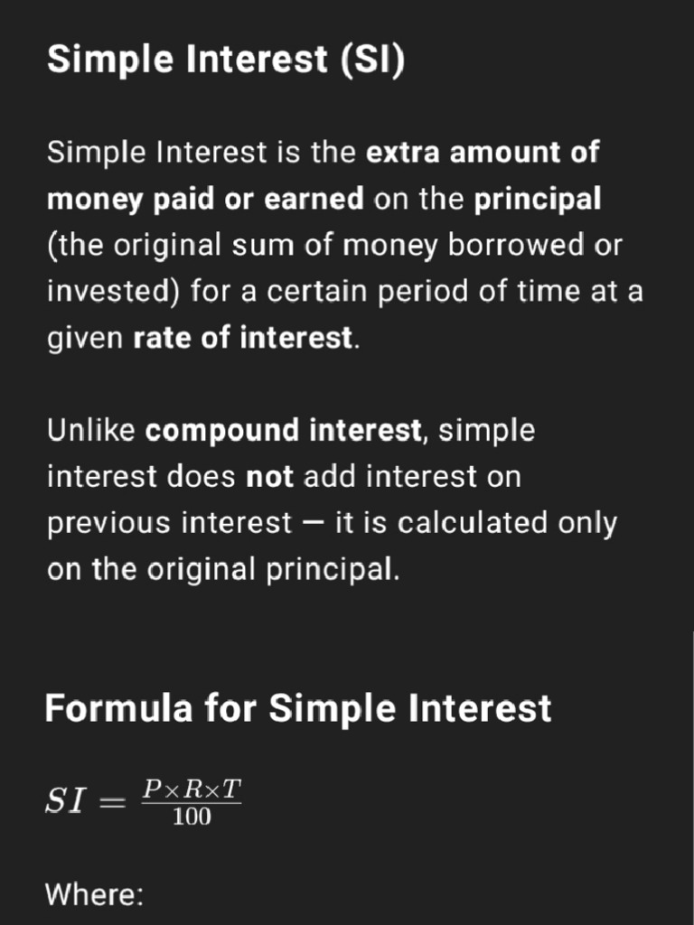 B.F.N 320........ Simple Interest, Compound Interest, Annuity and ...