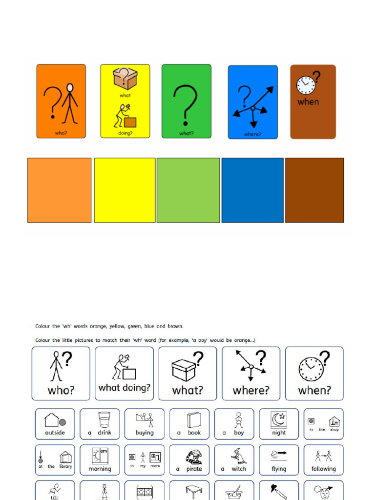 Colourful Semantic Colouring and Sentence Strip LFW20200518 | PDF